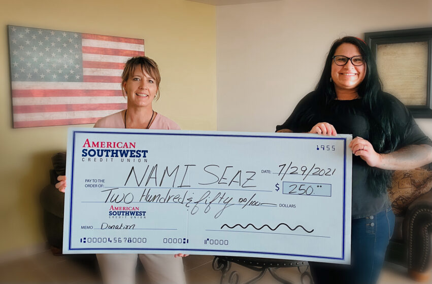 Donation to NAMI SEAZ - American Southwest Credit Union